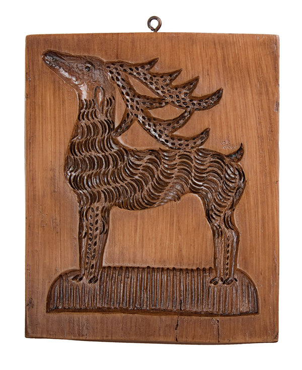 Dashing Reindeer Springerle Mould - Elmendorf Baking Supplies