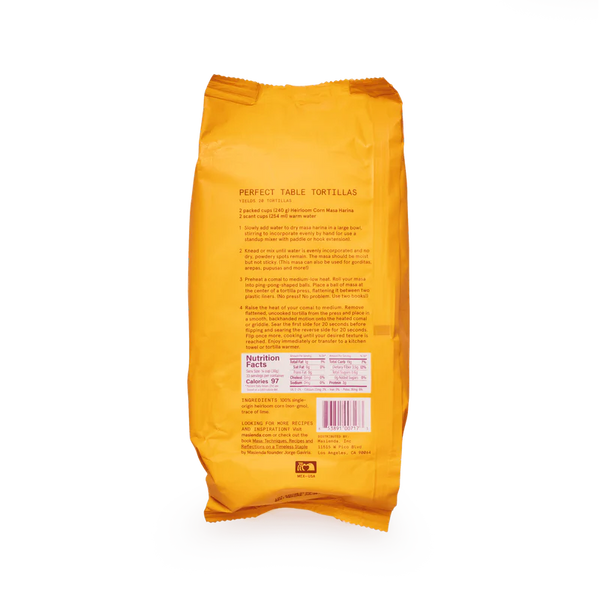 Masienda Yellow Masa Harina - Elmendorf Baking Supplies